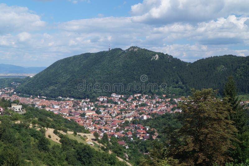 Panoramic View of the City of Brasov Stock Image - Image of panorama ...