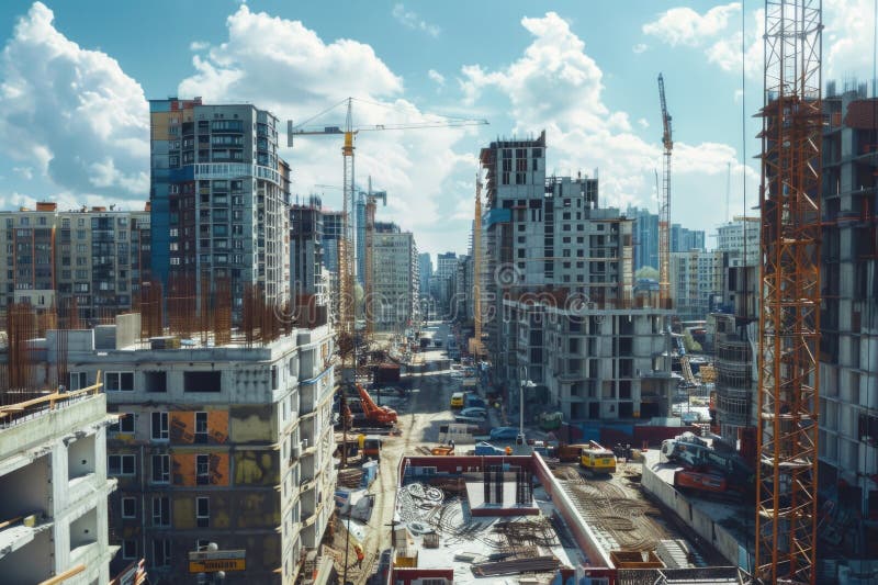 A Panoramic View of a City from a High Rise Building. Ideal for Urban ...