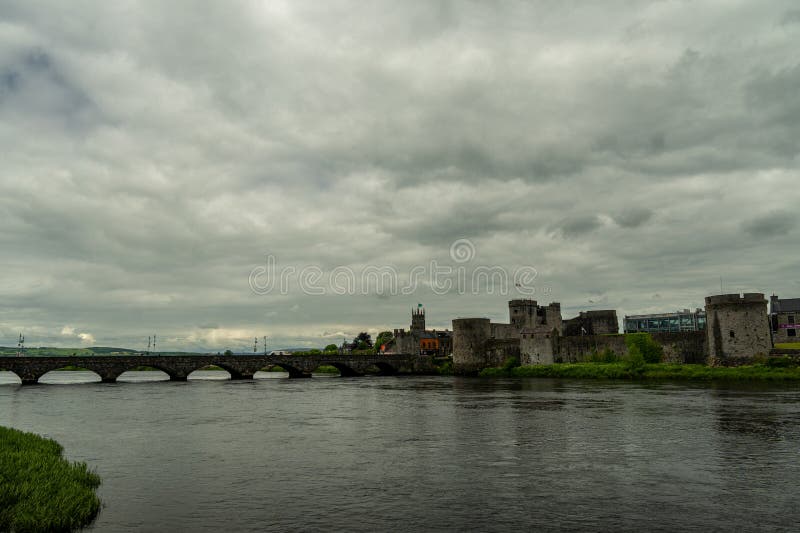 Panoramic View of the City of Limerick, Ireland Stock Photo - Image of ...