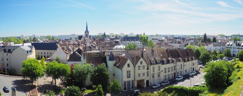Panoramic View of the City of Montargis Editorial Photography - Image ...