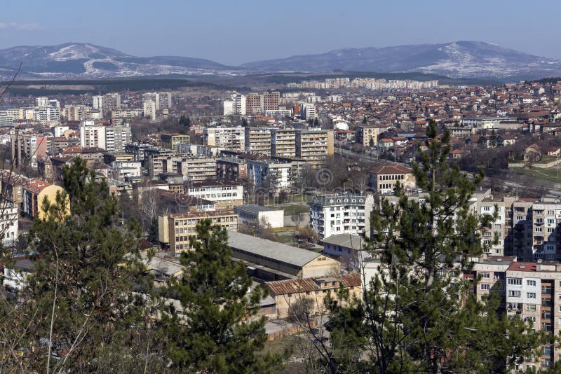 Panoramic View of City of Pernik, Bulgaria Editorial Stock Image ...