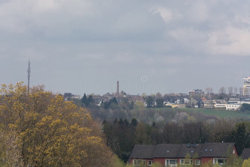 Panoramic View of the City of Velbert Stock Image - Image of city ...