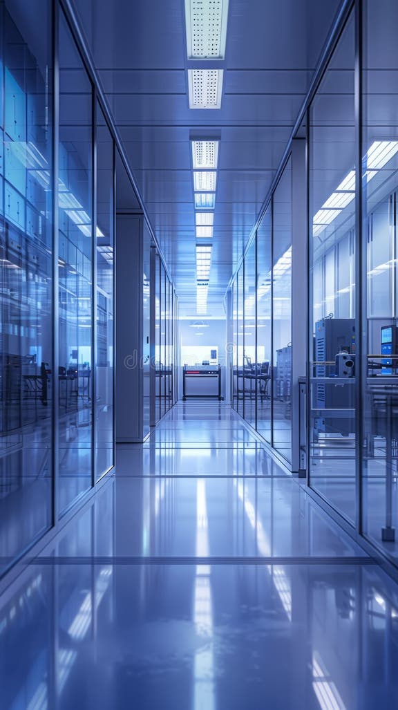 A Panoramic View of a Clean Room, Where Delicate Electronics are ...