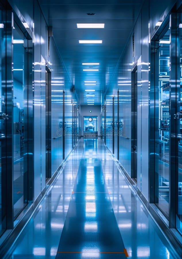 A Panoramic View of a Clean Room, Where Delicate Electronics are ...