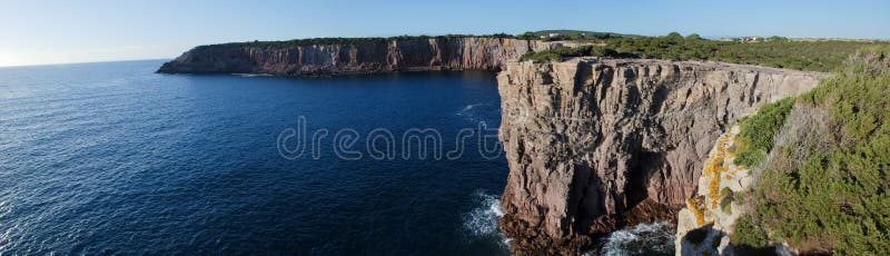 Panoramic view of a cliff stock photo. Image of nature - 20829104