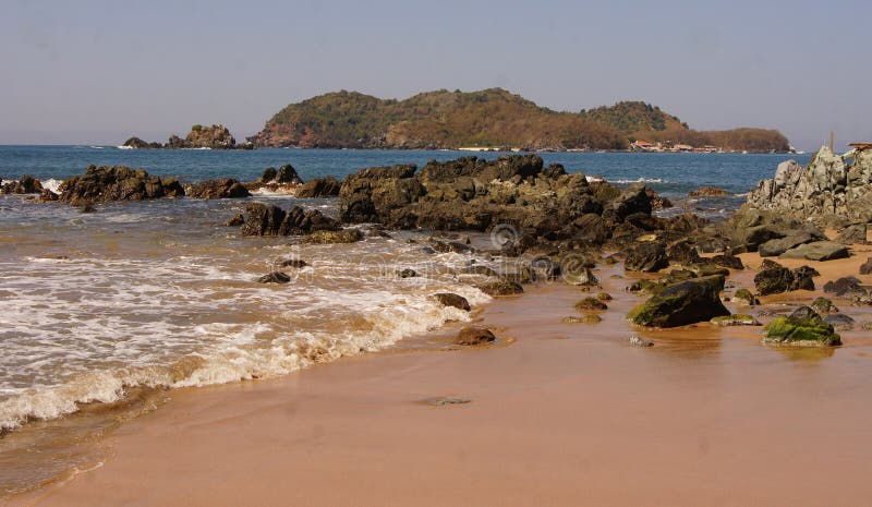 Panoramic View of the Coast of Ixtapa Island, Guerrero, Mexico Stock ...