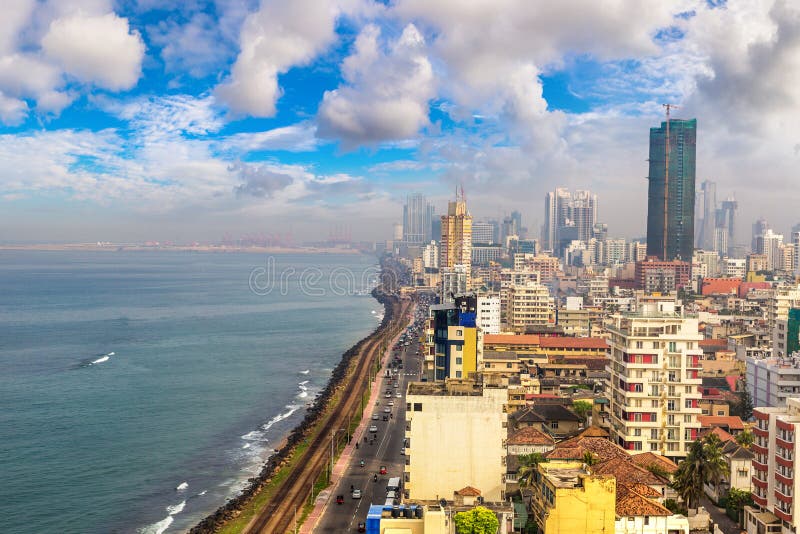 Panoramic view of Colombo stock photo. Image of colombo - 261908930