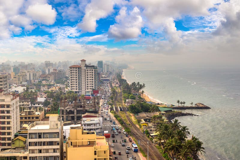 Panoramic view of Colombo stock photo. Image of sand - 357013510