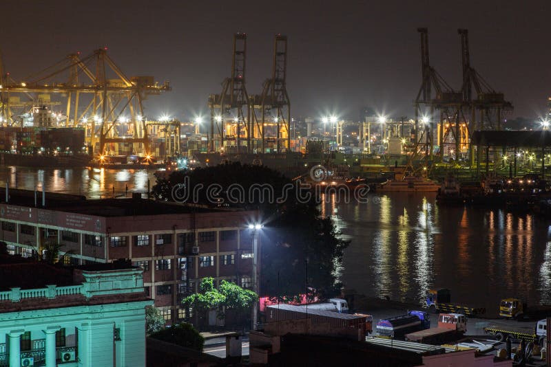 Colombo at night editorial stock image. Image of night - 18928029