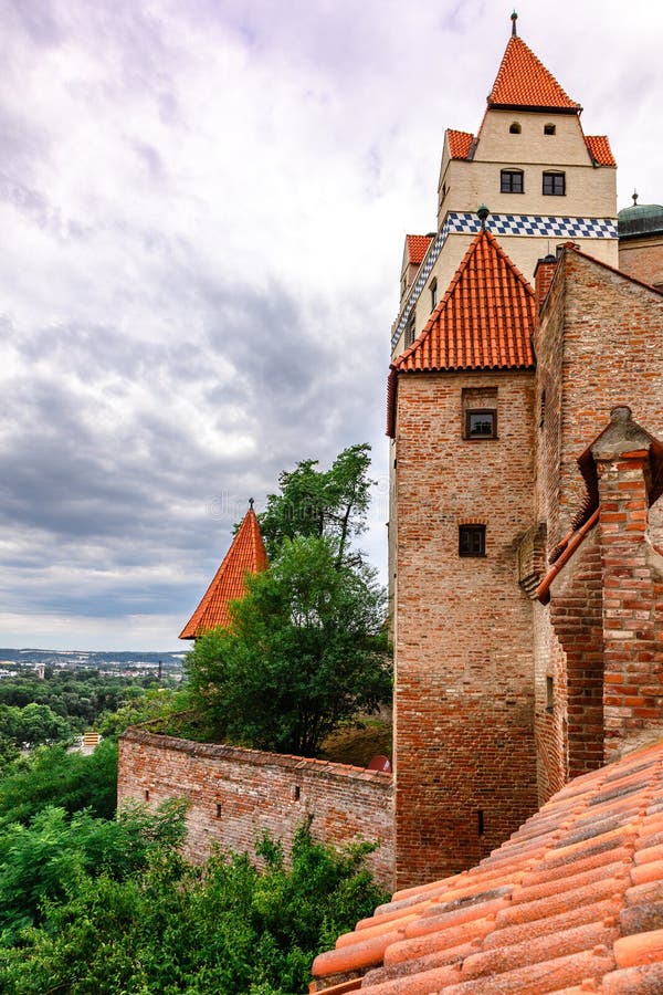 Panoramic View of Courtyard of Medieval Trausnitz Castle, Landshut ...