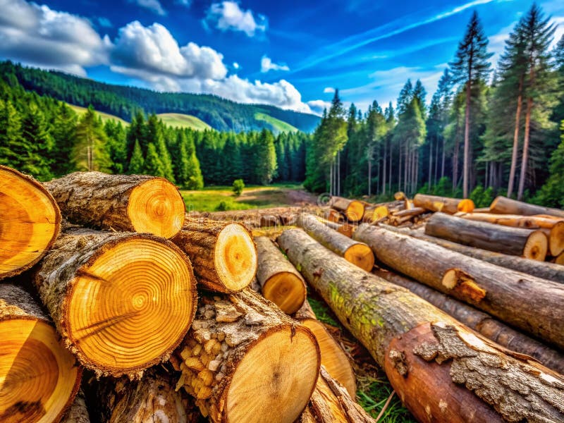 A Panoramic View of Cut Logs Examining the Impact of Deforestation on ...