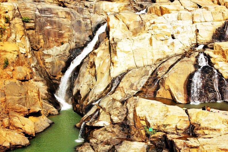 A Panoramic View of Dasham Falls Near Ranchi in India Stock Photo ...