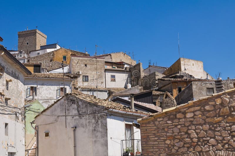 Panoramic View of Deliceto. Puglia. Italy. Stock Image - Image of ...