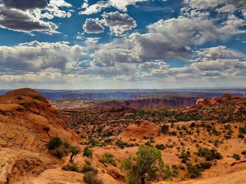 Panoramic View of Desert Canyon Arizona Usa Stock Image - Image of ...