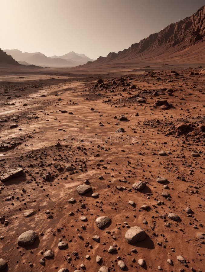 Mars Surface stock illustration. Illustration of planet - 367036483