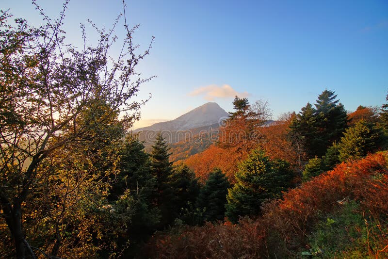 Panoramic View of the Dirfi Mountain in the Central Part of the Island ...
