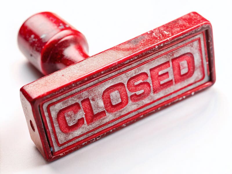 Distressed Red Closed Business Stamp Stock Illustrations – 16 ...