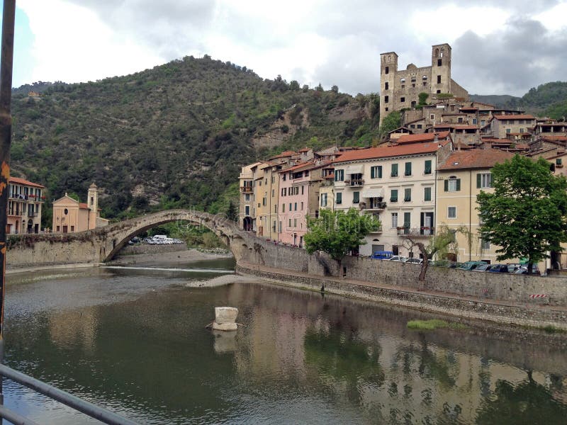 Dolceacqua stock photo. Image of built, river, hill, nature - 29947380