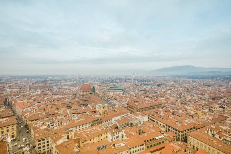 Panoramic View from the Dome of Florence Editorial Stock Image - Image ...
