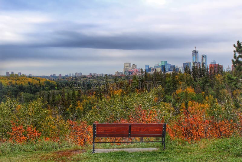 Vivid Cloudscape Over Edmonton Stock Image - Image of tree, cloudy ...