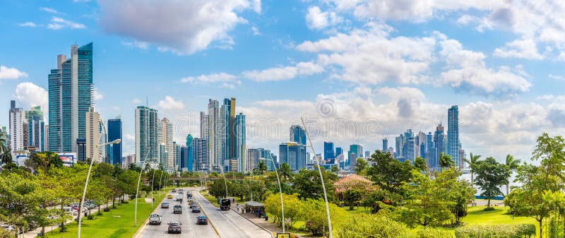 Panoramic View at the Downtown of Panama City - Panama Editorial Image ...