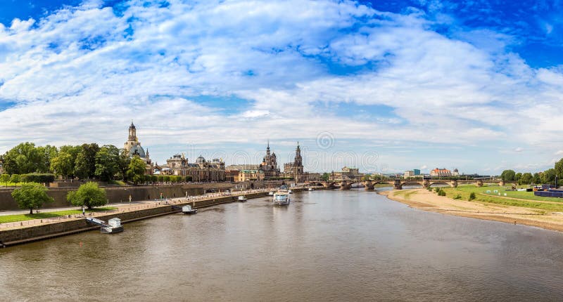 Panoramic view of Dresden stock photo. Image of travel - 186597636