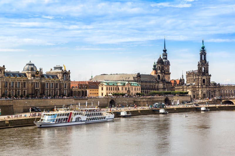 Panoramic view of Dresden stock photo. Image of landmark - 186597834