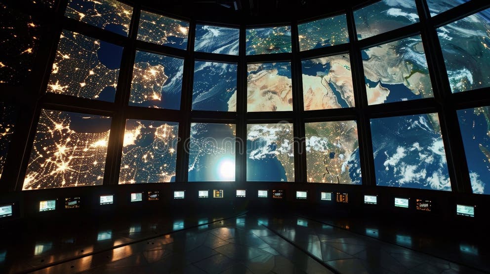 A Panoramic View of Earth from One of the Many Observation Windows ...