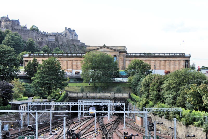 A Panoramic View of Edinburgh Stock Image - Image of view, cityscape ...