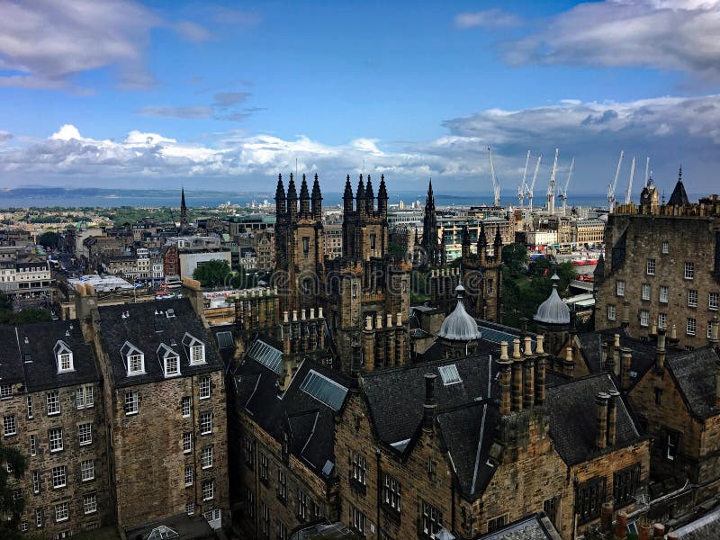 A Panoramic View of Edinburgh Stock Photo - Image of city, edinburgh ...