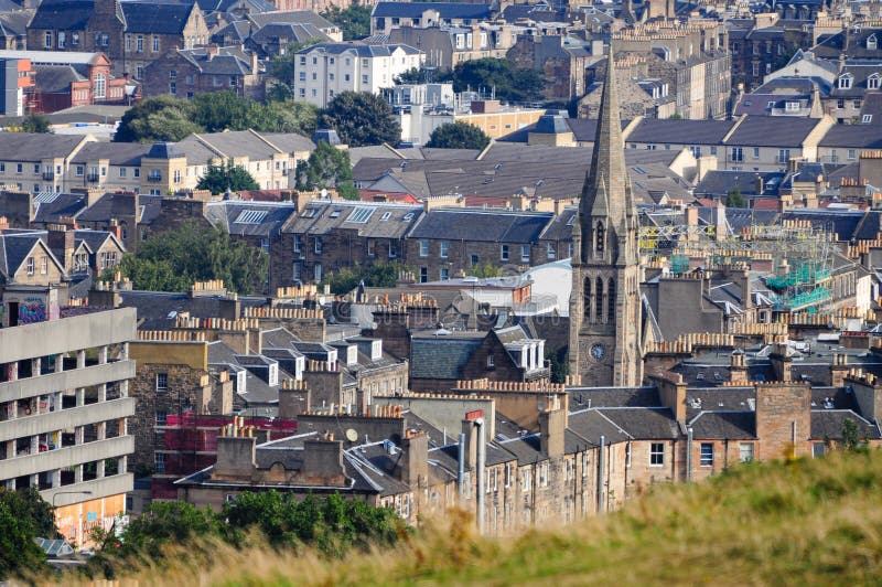 Edinburgh S Skyline Blending Historic and Modern Architecture Stock ...
