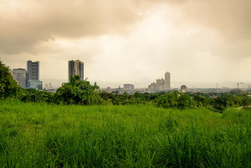 A Panoramic View of the Ever-expanding Manila Skyline Stock Image ...