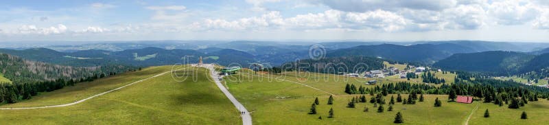 Panoramic View from the Feldberg Tower Down into the Valley. Feldberg ...