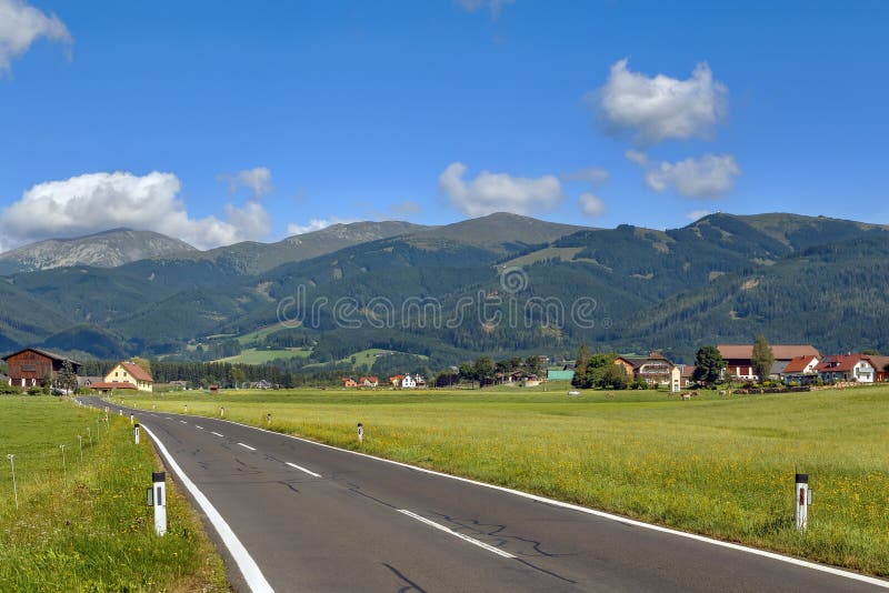Panoramic View in Styria, Austria Stock Photo - Image of alps, panorama ...