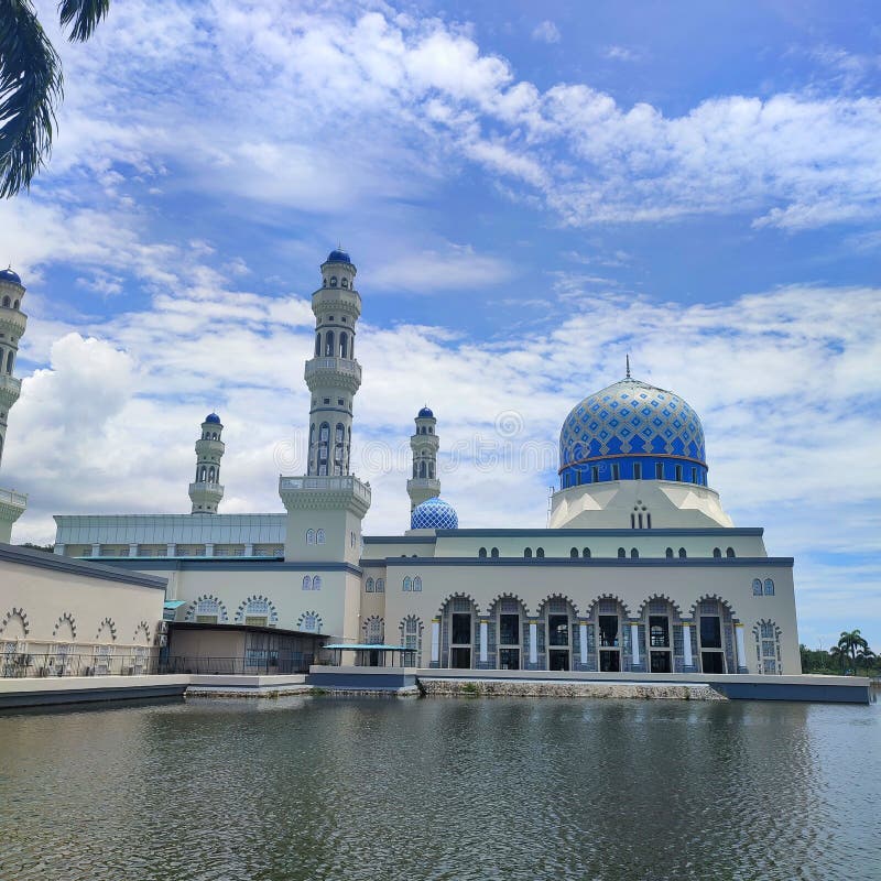 Panoramic View of Floating Mosque in Kota Kinabalu Sabah Stock Photo ...