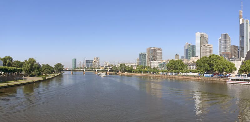 Panoramic View of Frankfurt am Main, Germany Editorial Image - Image of ...