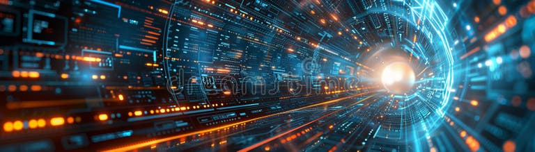 Panoramic View of a Futuristic Network Architecture Highlighting the ...