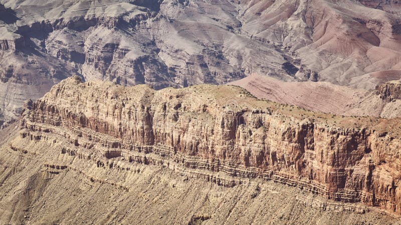 Panoramic View of Grand Canyon Rock Formations, USA Stock Photo - Image ...
