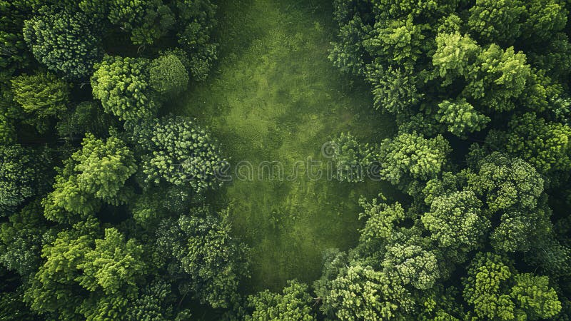 Panoramic View of a Green Landscape, Aerial View of a Green Landscape ...