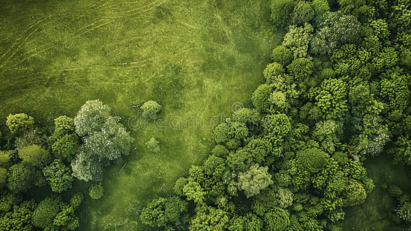 Panoramic View of a Green Landscape, Aerial View of a Green Landscape ...