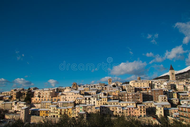 Gualdo Tadino Umbria Italy stock image. Image of cityscape - 195085651