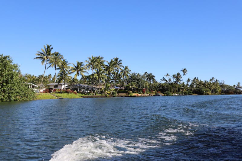 Panoramic View of the Hawaii Stock Image - Image of ocean, vehicle ...