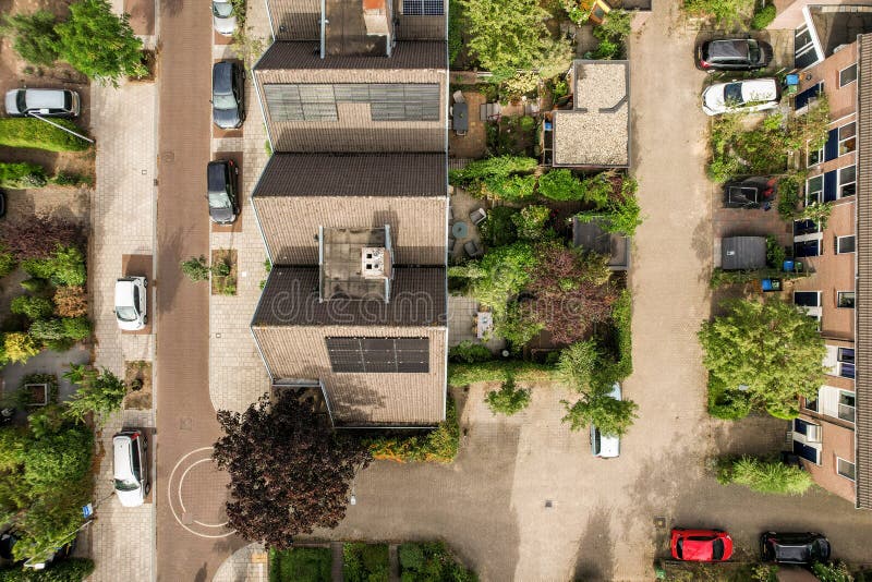 Demonstration of Place from the Height with Drone Stock Image - Image ...