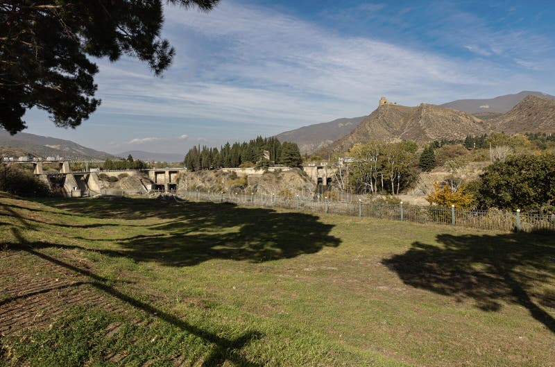 Panoramic View of the Hill with the Ancient Jvari Monastery from the ...