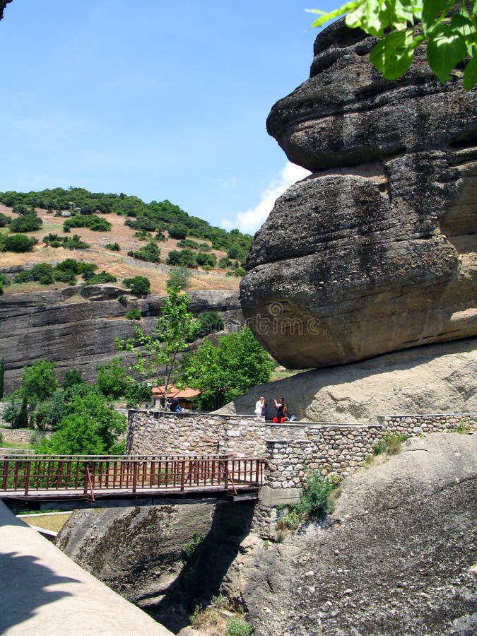 Panoramic View of the Holy Trinity Monastery of Meteora in Greece High ...