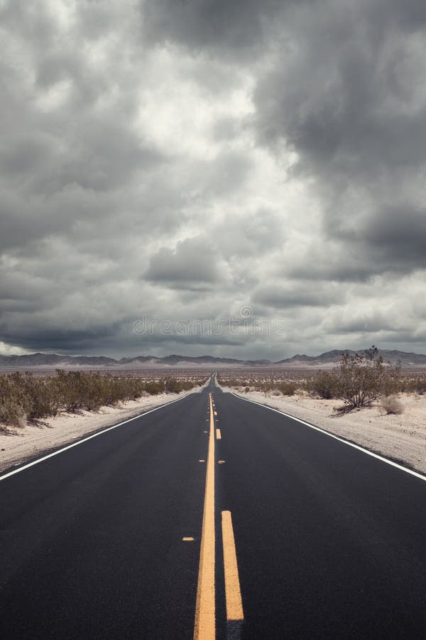 Panoramic View of Hot Summer Road through the Stock Photo - Image of ...