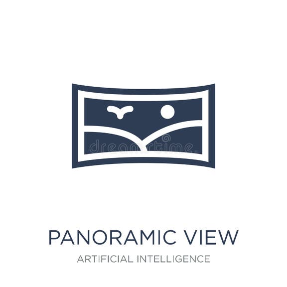Panoramic View Icon. Trendy Flat Vector Panoramic View Icon on W Stock ...