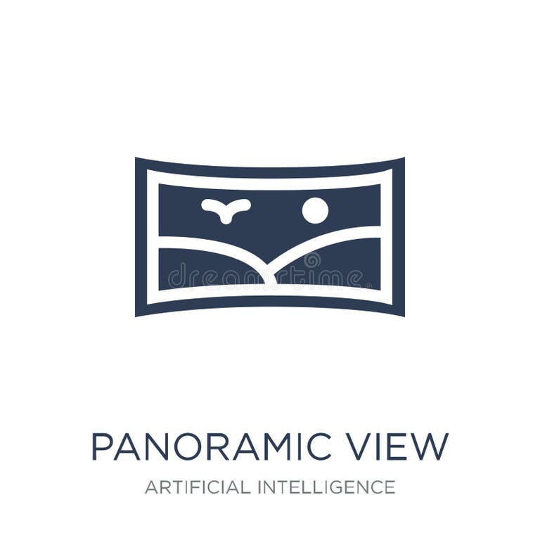 Panoramic View Icon. Trendy Flat Vector Panoramic View Icon on W Stock ...