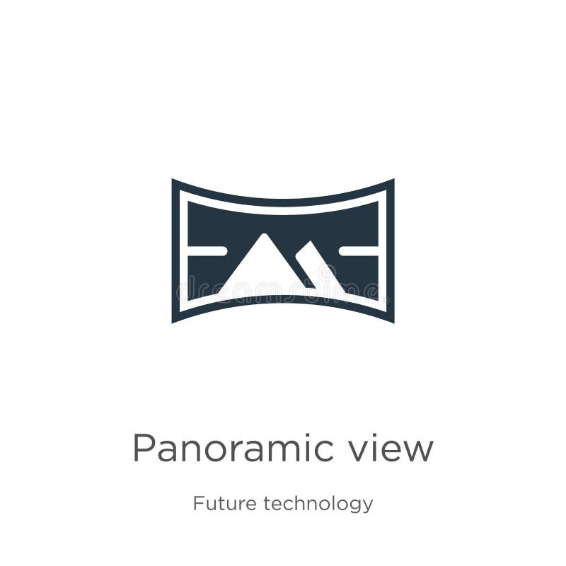 Panoramic View Icon Vector. Trendy Flat Panoramic View Icon from Future ...