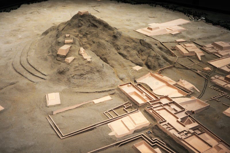 View of an Imposing Pyramid of the Archaeological Center of Tucume in ...